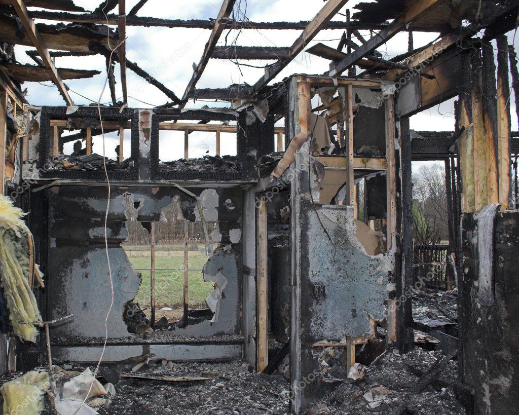 Burned Out Home Stock Photo by ©Trigem4 6946023