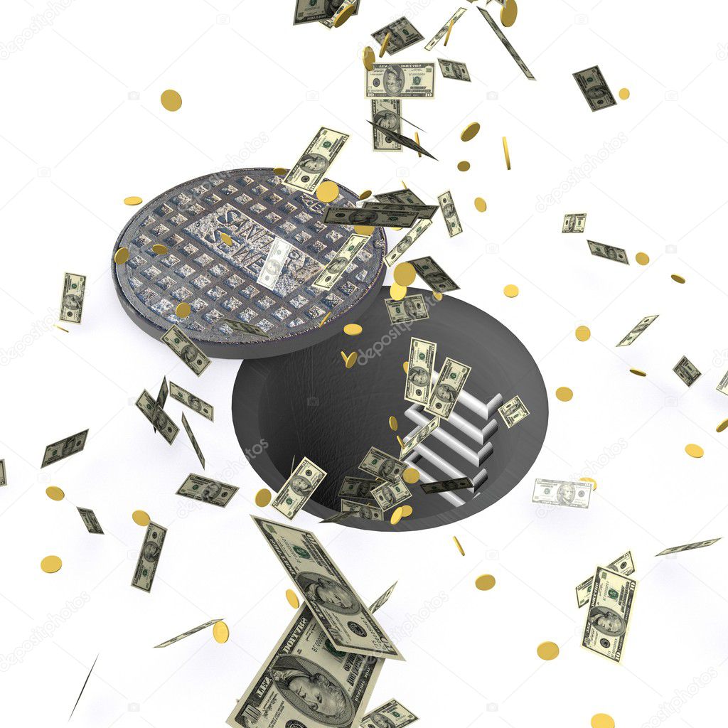 Money down the drain — Stock Photo © pieterpater #6898668