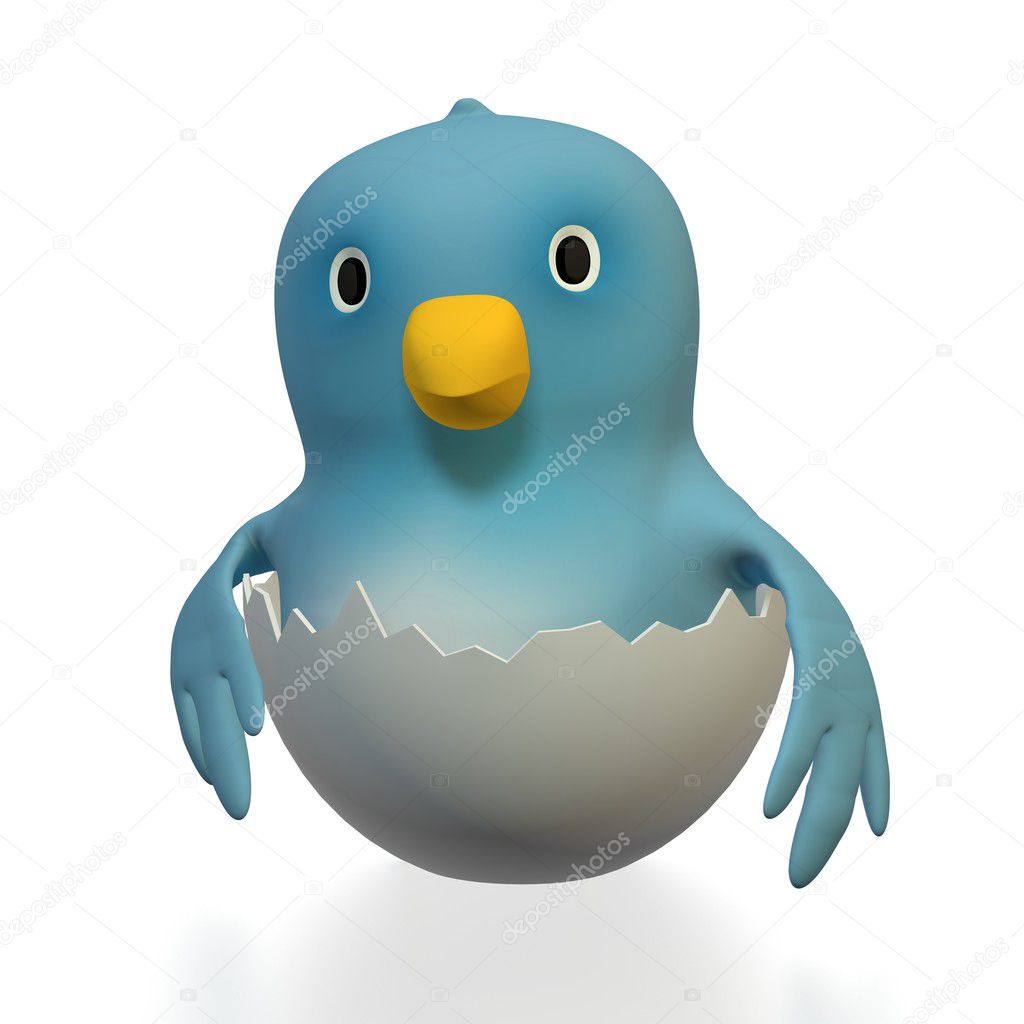 Bluebert in eggshell — Stock Photo © lilu_foto #7555824