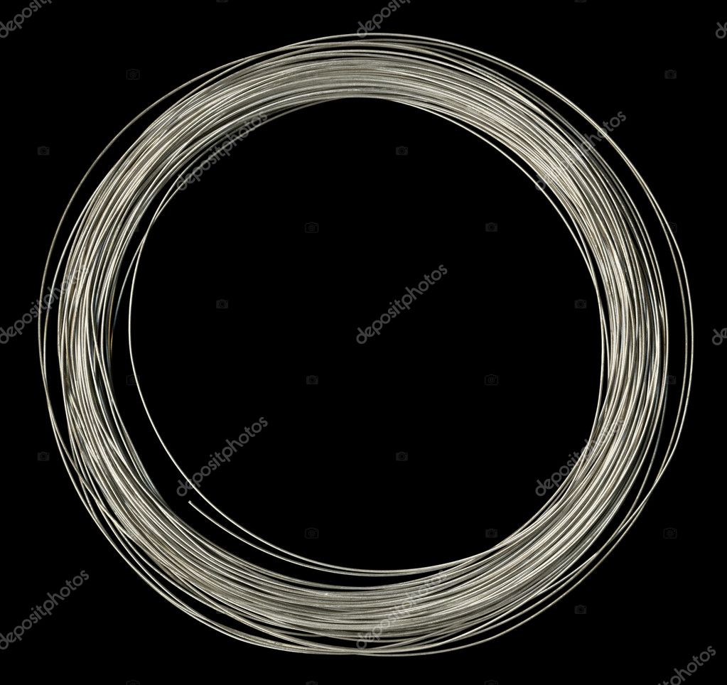 Silver wire roll — Stock Photo © prill #7224592