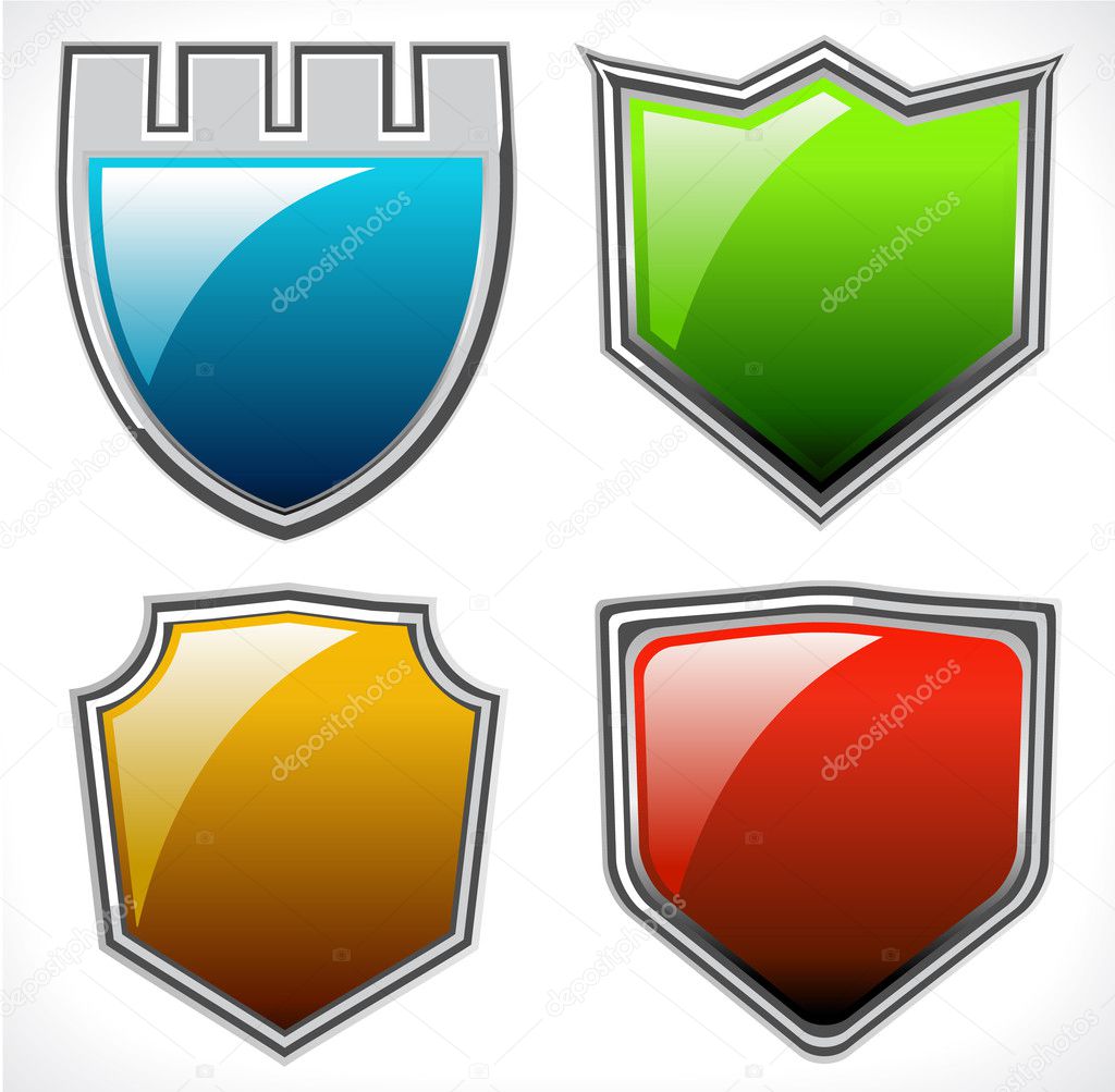 Set of vector shields Stock Vector Image by ©vectorguy #7129278 Set of vector shields Stock Vector Image by ©vectorguy #7129278