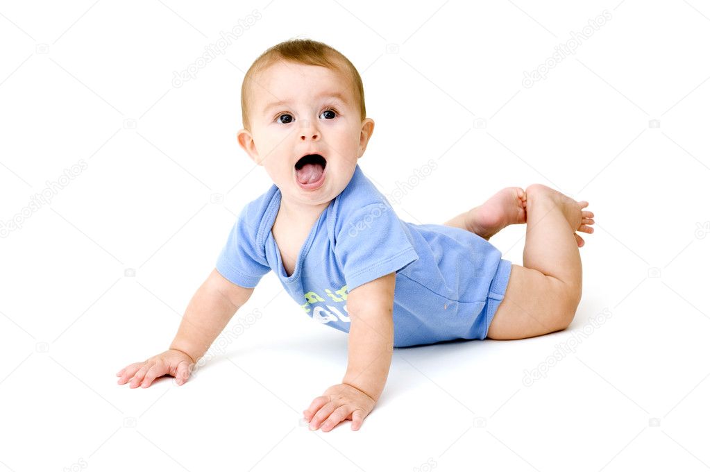 Cute Baby Crawling — Stock Photo © jacksonjesse #7195958
