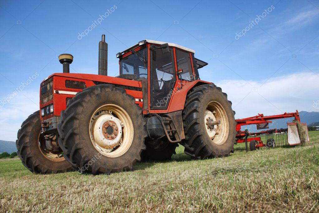 Tractor on field — Stock Photo © jrp_studio #7522136