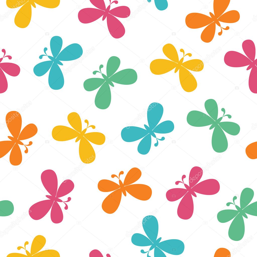 Seamless butterflies Stock Vector by ©lattesmile 7135338