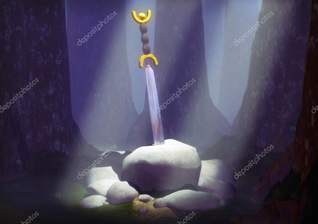 Sword in the rock — Stock Photo © innovari #7237548