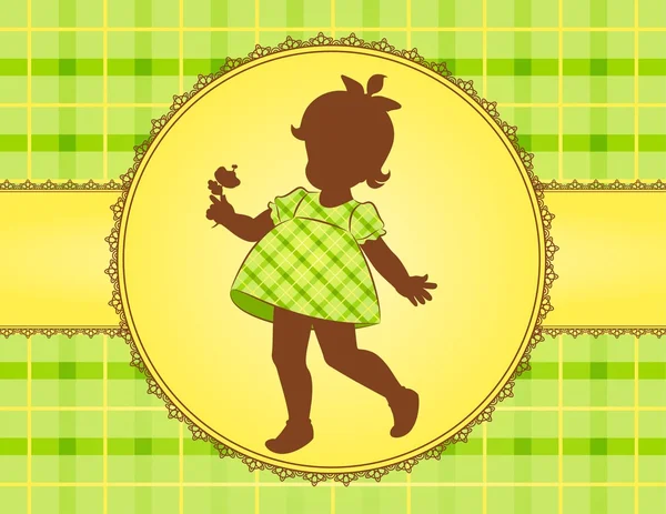 Vintage cartoon little child — Stock Vector © Pugovica88 #8084272