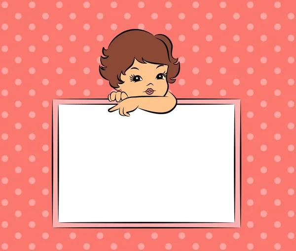 Vintage cartoon little child — Stock Vector © Pugovica88 #8084272