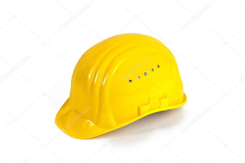 Bauhelm bauarbeiterhelm gelb schutzhelm handwerker bauarbeiter ...