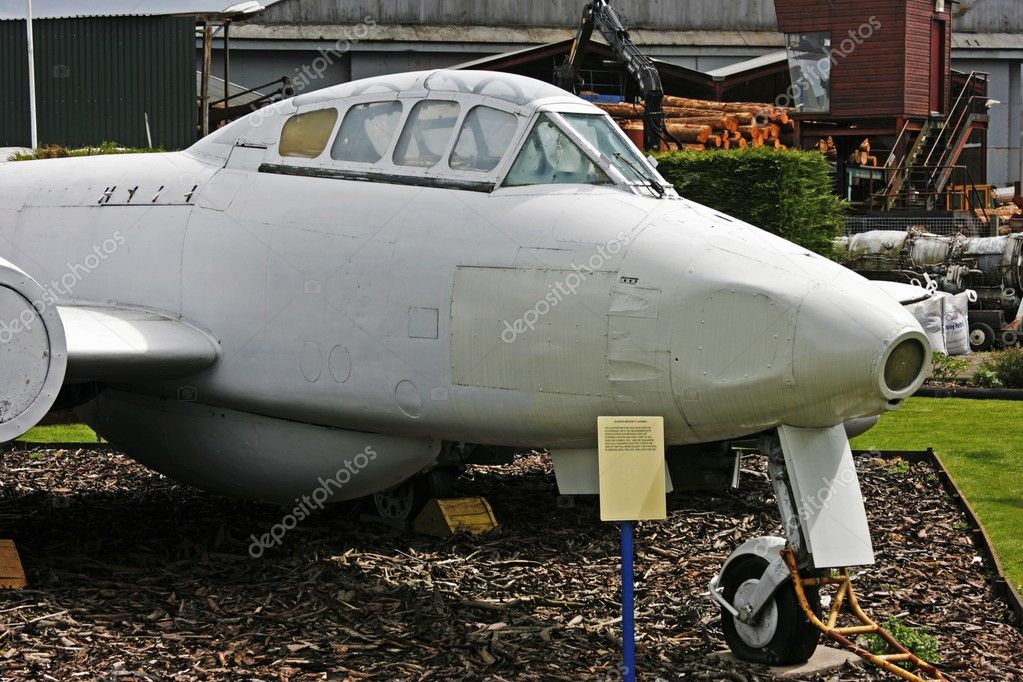 Front Fuselage of Meteor Fighter Jet Aircraft — Stock Photo © yerman ...