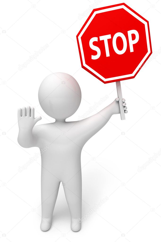 Señal de stop — Foto de stock © kharlamova_lv #7366124