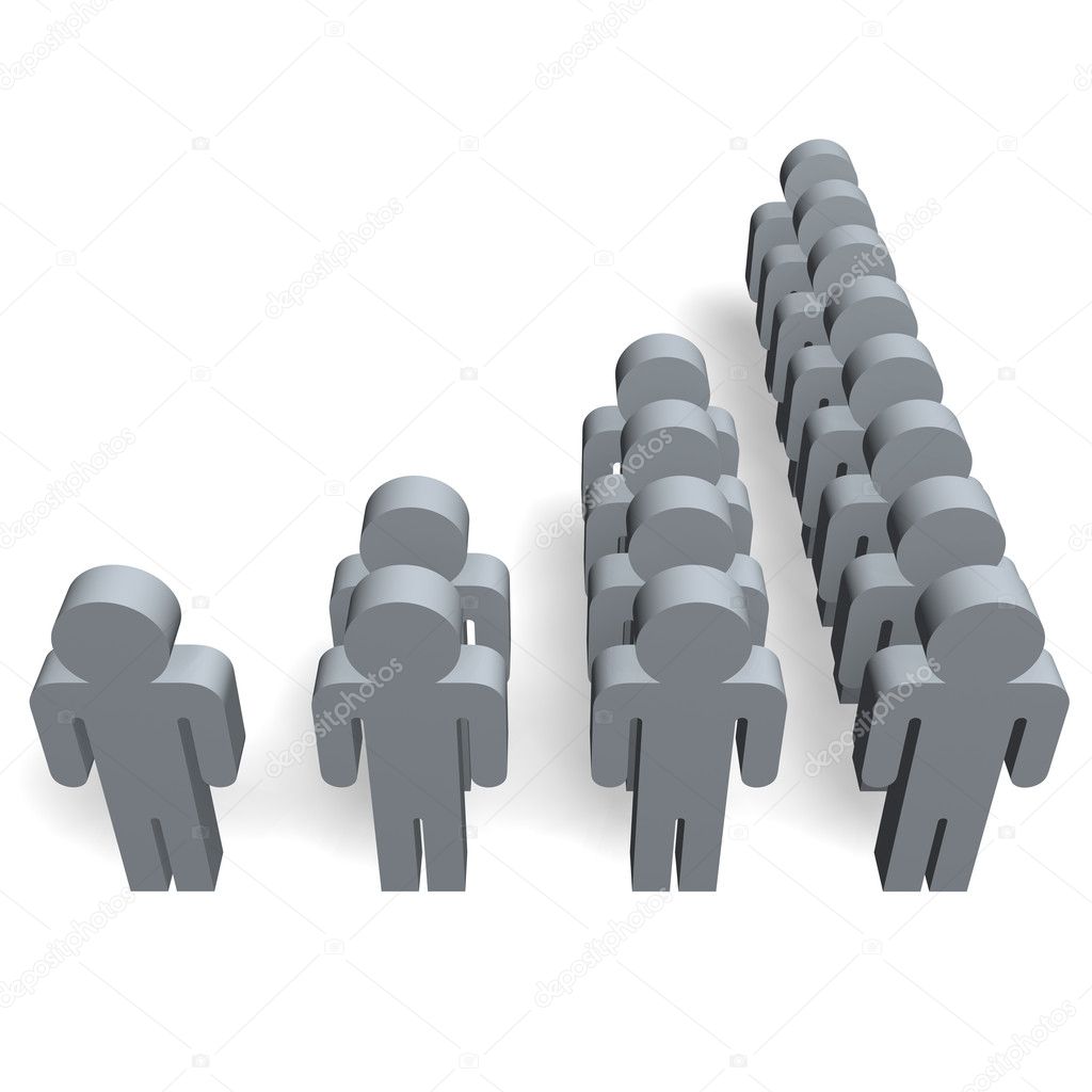 Demography population symbol — Stock Photo © bobyramone #7427893