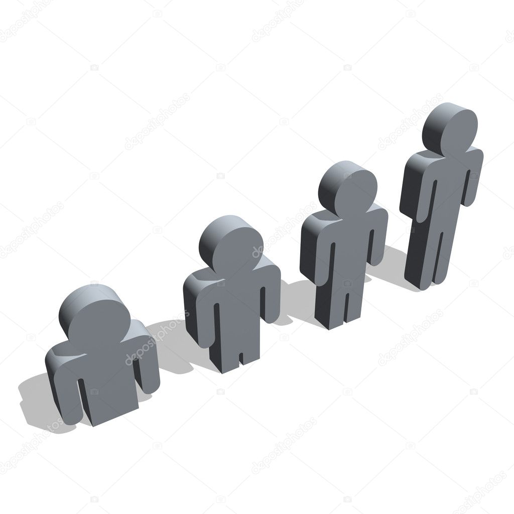 Demography population symbol — Stock Photo © bobyramone #7427899