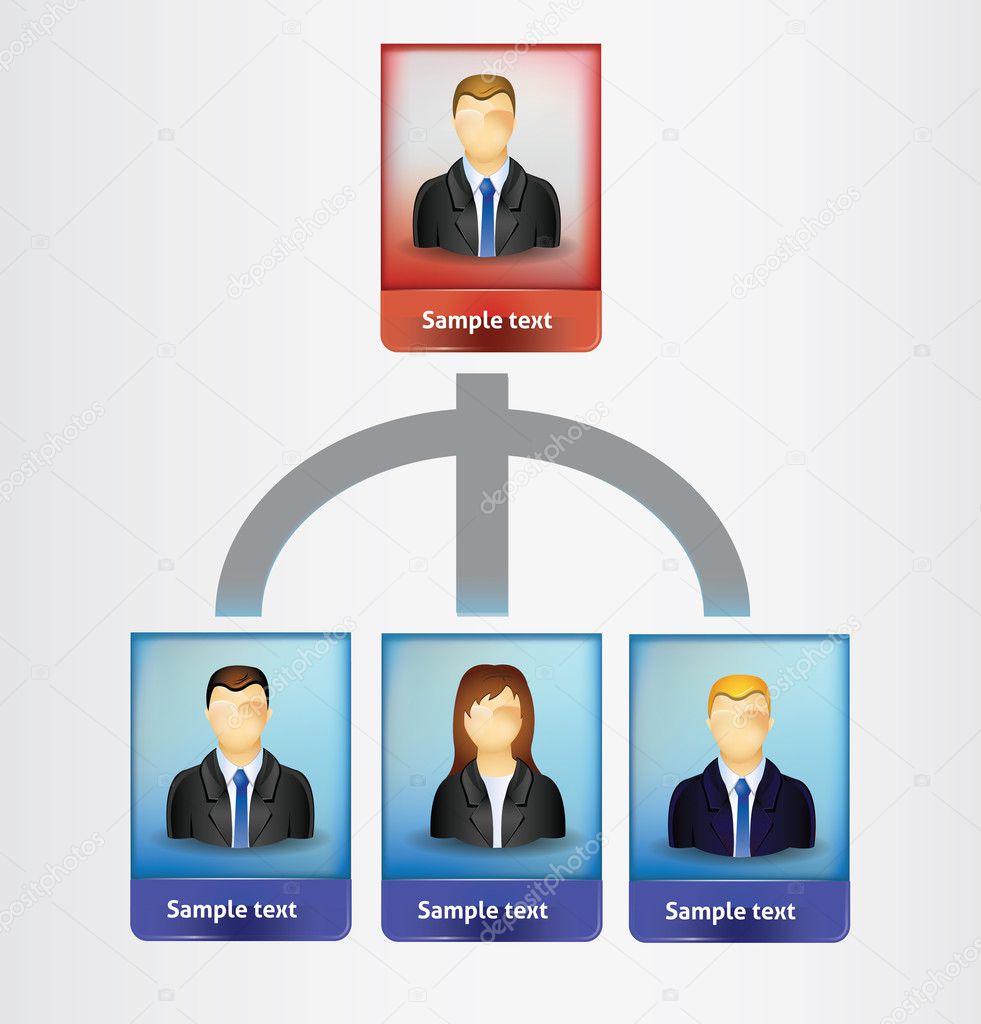 Company structure Stock Vector Image by ©timea #7471400