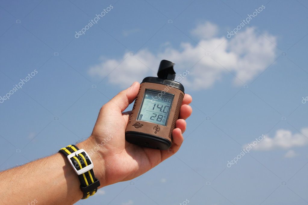 Measuring wind speed. Stock Photo by ©GalinaBurtseva 7649000