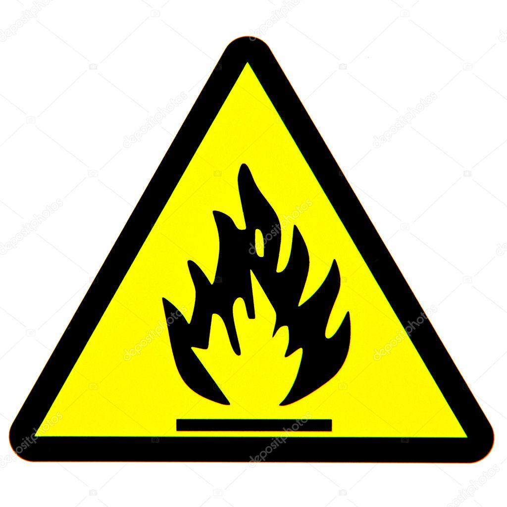 Feuer Gefahr Zeichen — Stockfoto © frimerke #7536157