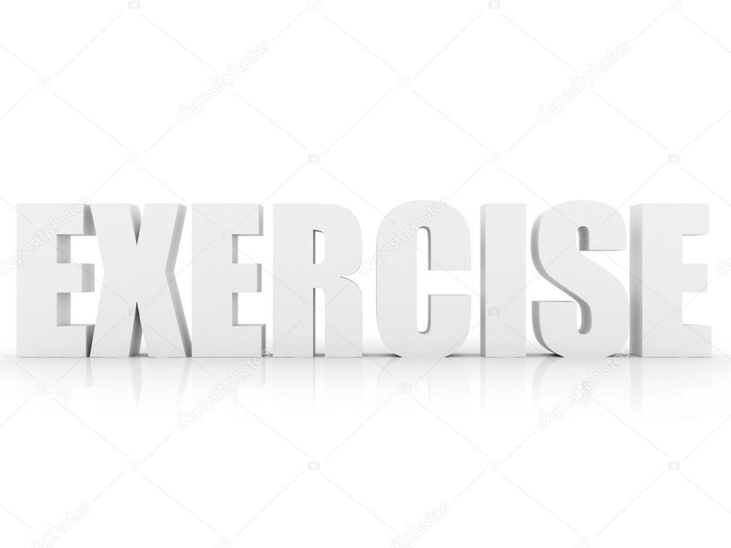 Exercise word — Stock Photo © andresr #7743316