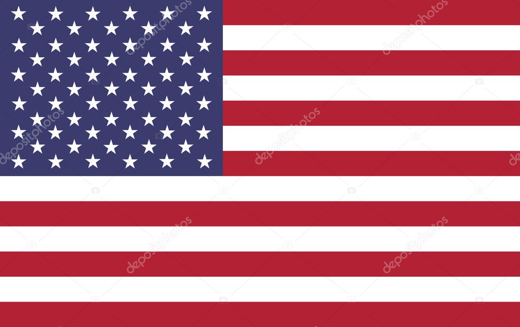 Long American Flag Background