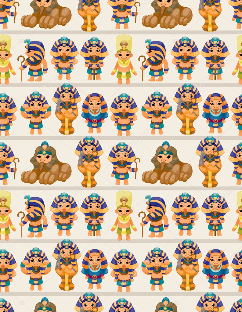Seamless pharaoh pattern Stock Vector Image by ©mocoo2003 #7847222