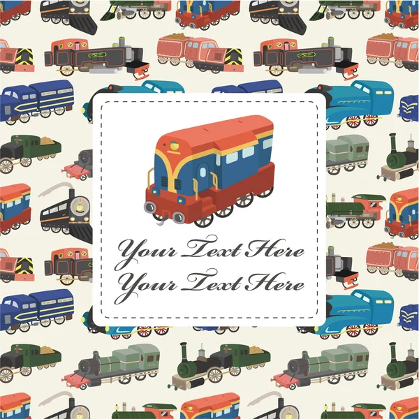 Train card — Stock Vector © mocoo2003 #7862856