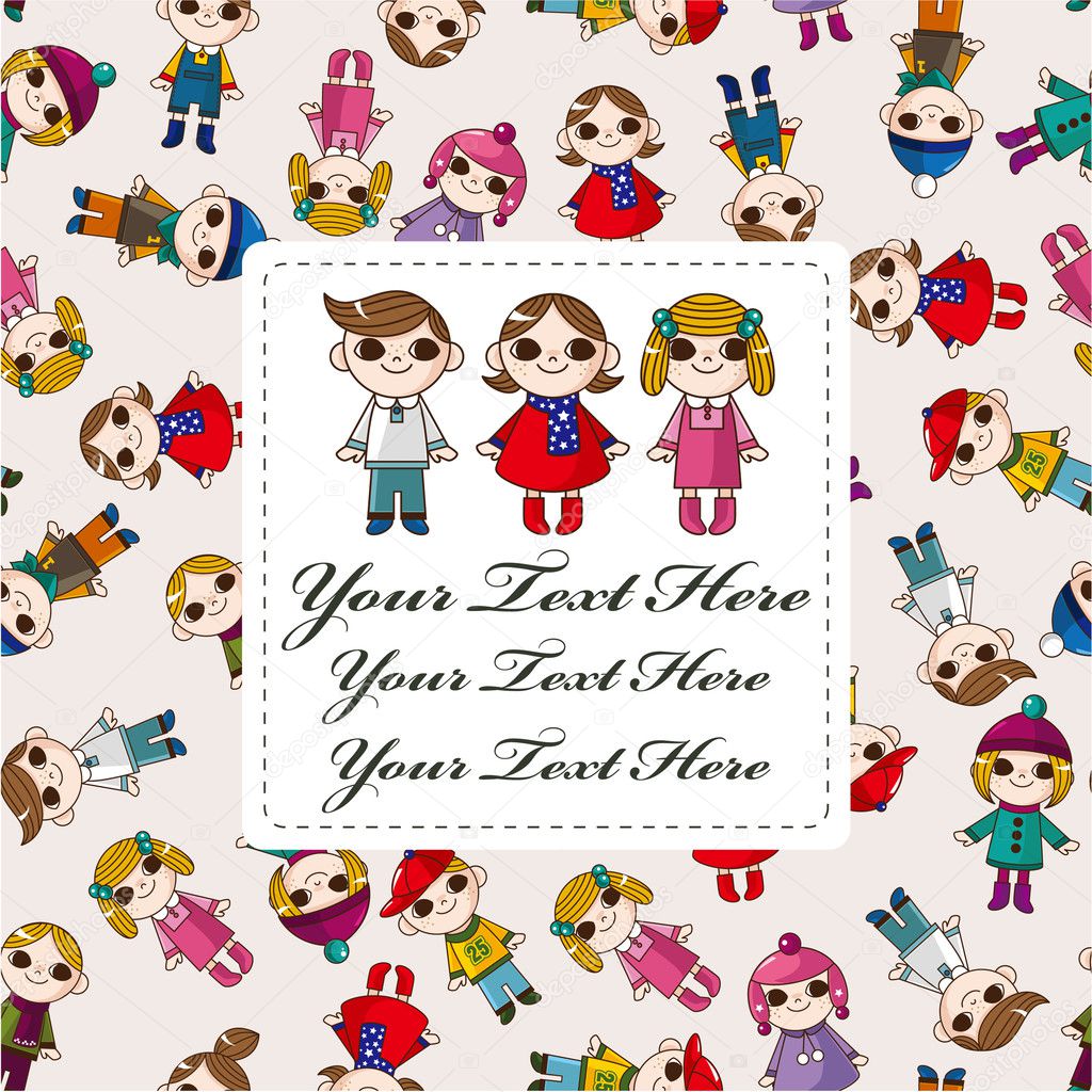 Kid card Stock Vector Image by ©mocoo2003 #7862126