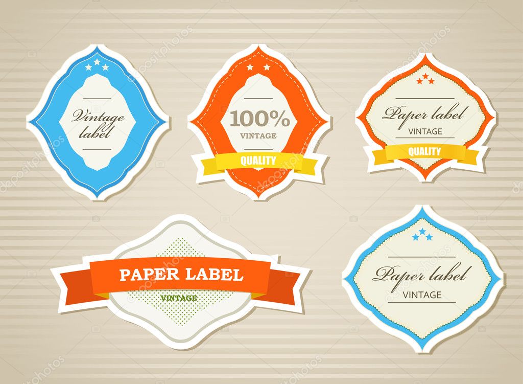 Vintage shopping labels and logo collection — Stock Vector © tovovan ...