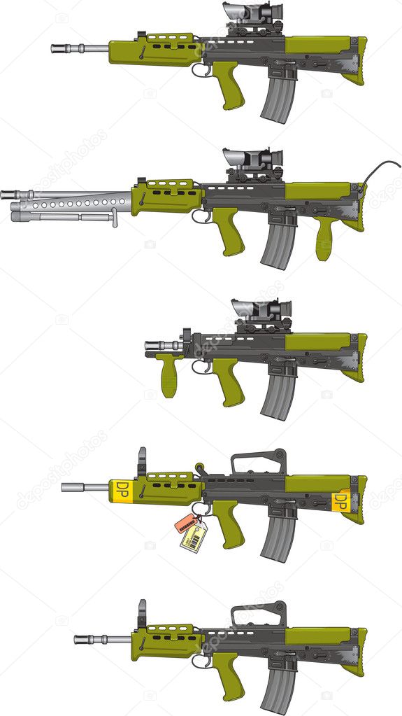 British Land Forces Small Arms SA-80 Stock Vector Image by ©ony3345 ...